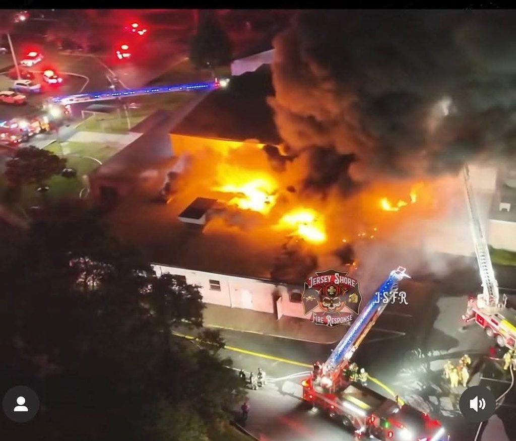 Former Holy Family School in Lakewood site of fire